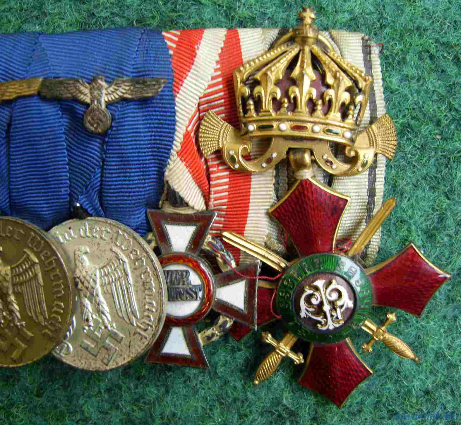 Колодка на 8 наград. - Орденские колодки, планки и миниатюры 1800 ...